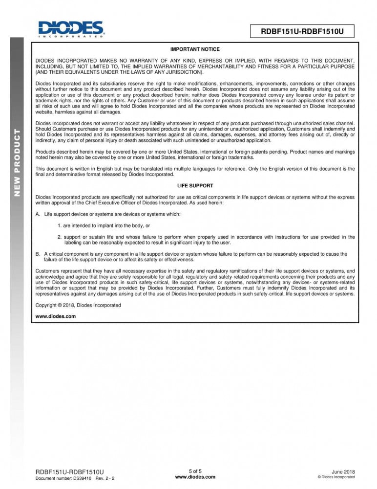 RDBF154U-13 datasheet page 5