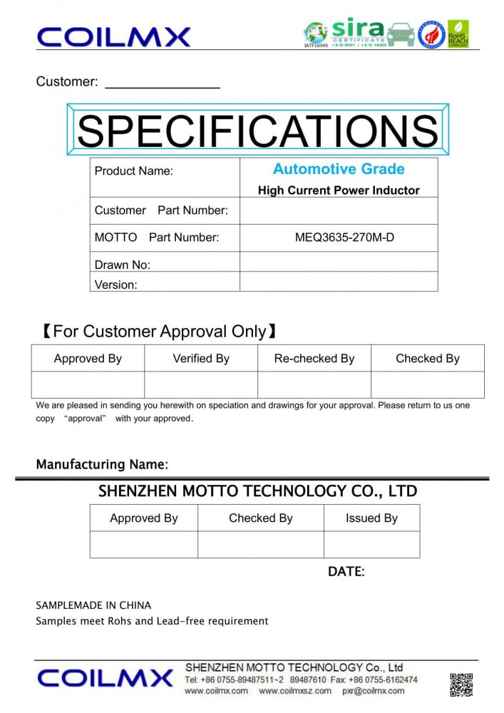 MEQ3635-270M-D specification page 1