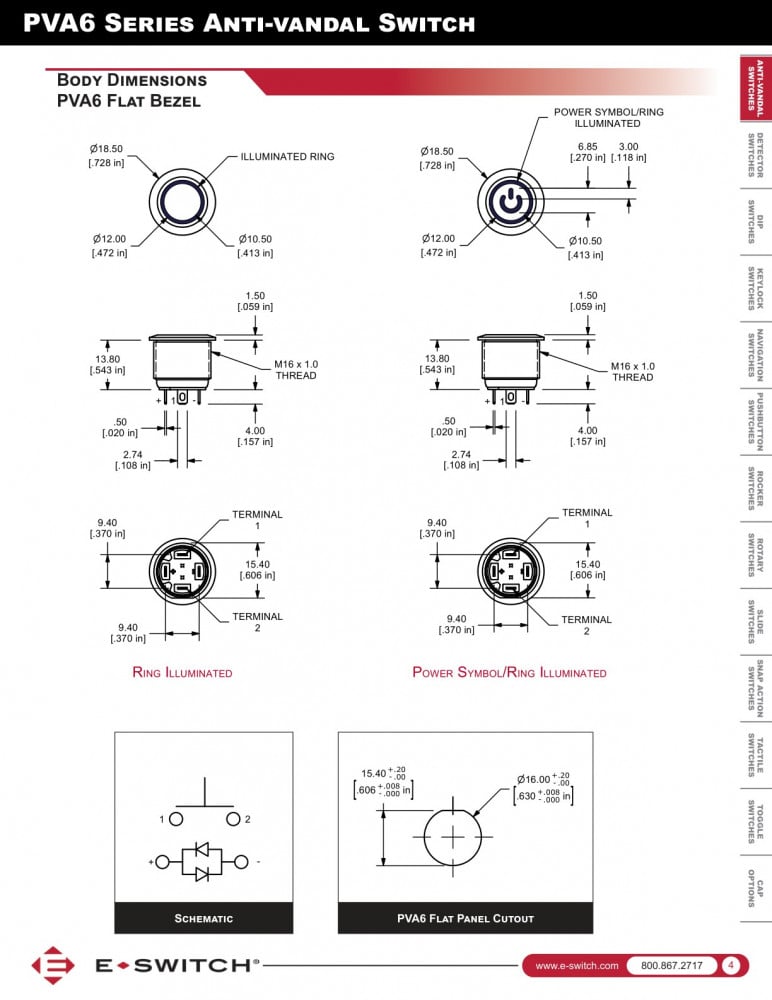 PVA6 series datasheet page 4