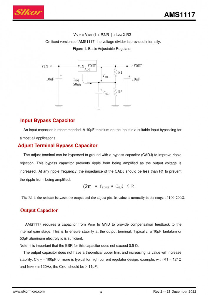 AMS1117-5.0 datasheet page 5