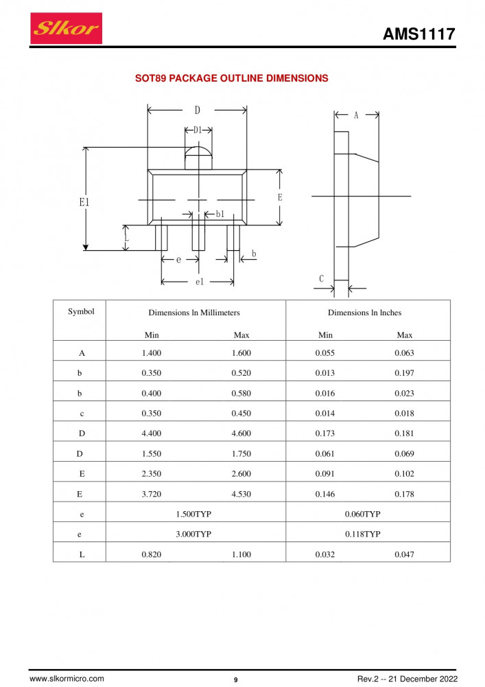 AMS1117-5.0 datasheet page 9