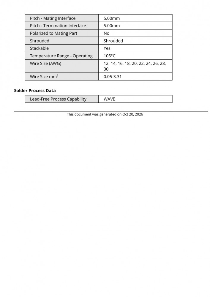 MOLEX 398900408 technical document image, page 3