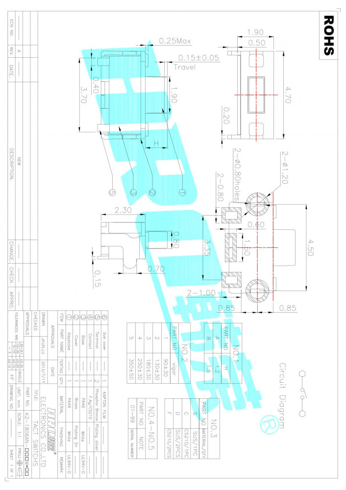 K2-1806AN-A4DW-04 technical drawing