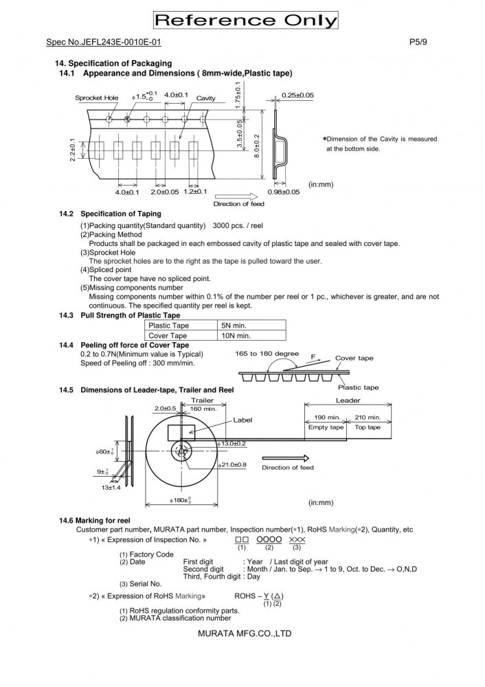 DLP2ADA series specification page 5