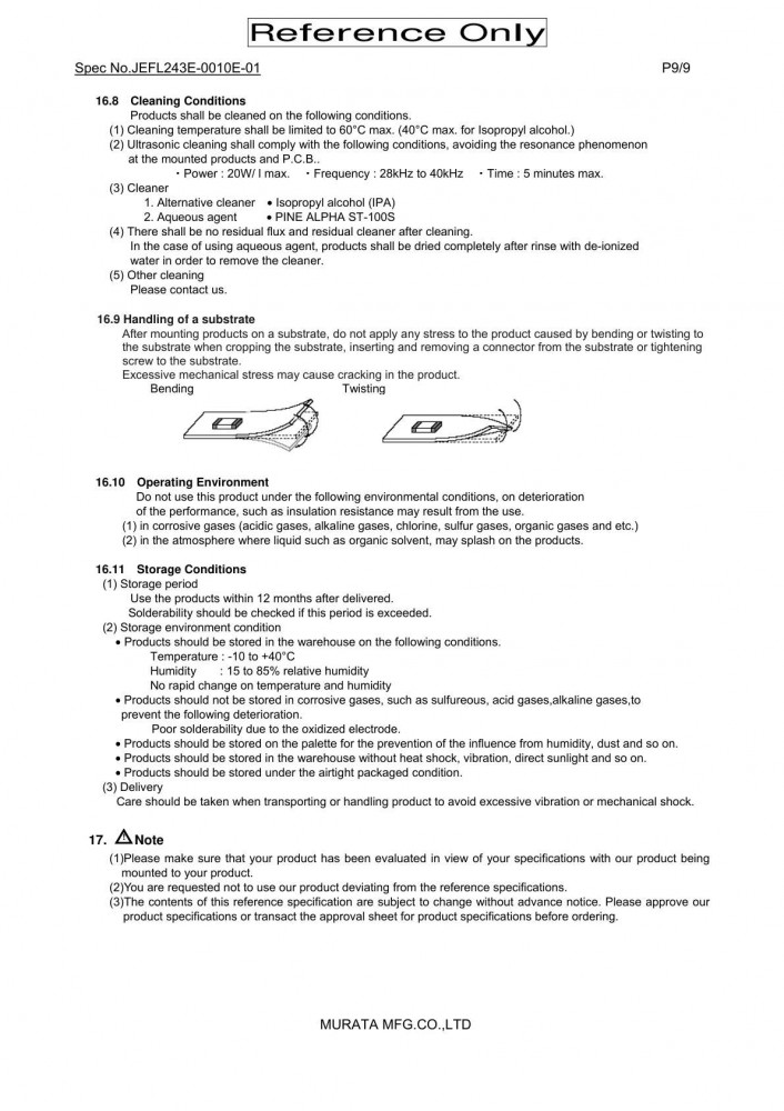 DLP2ADA series specification page 9