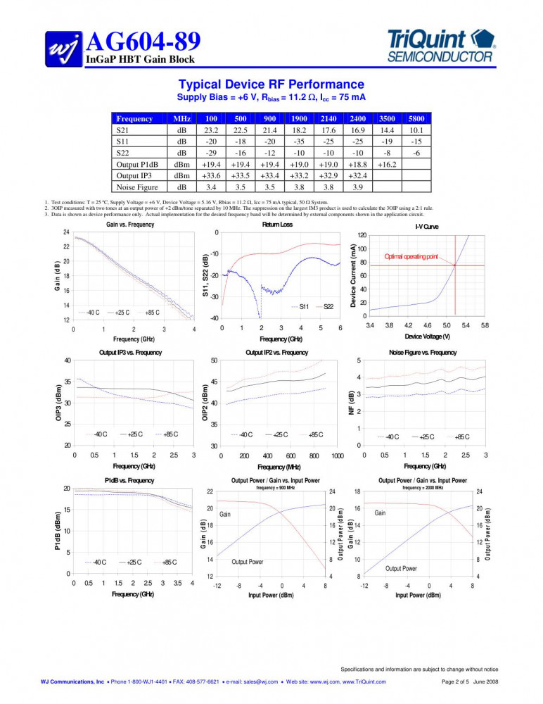AG604-89G technical document page 2