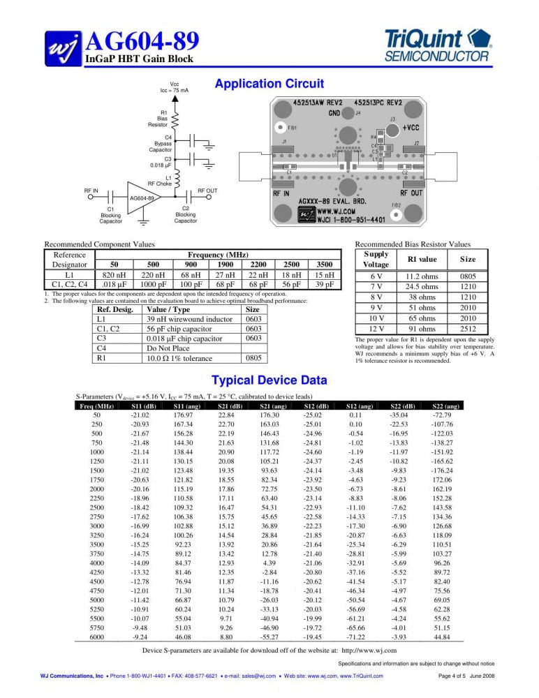AG604-89G technical document page 4