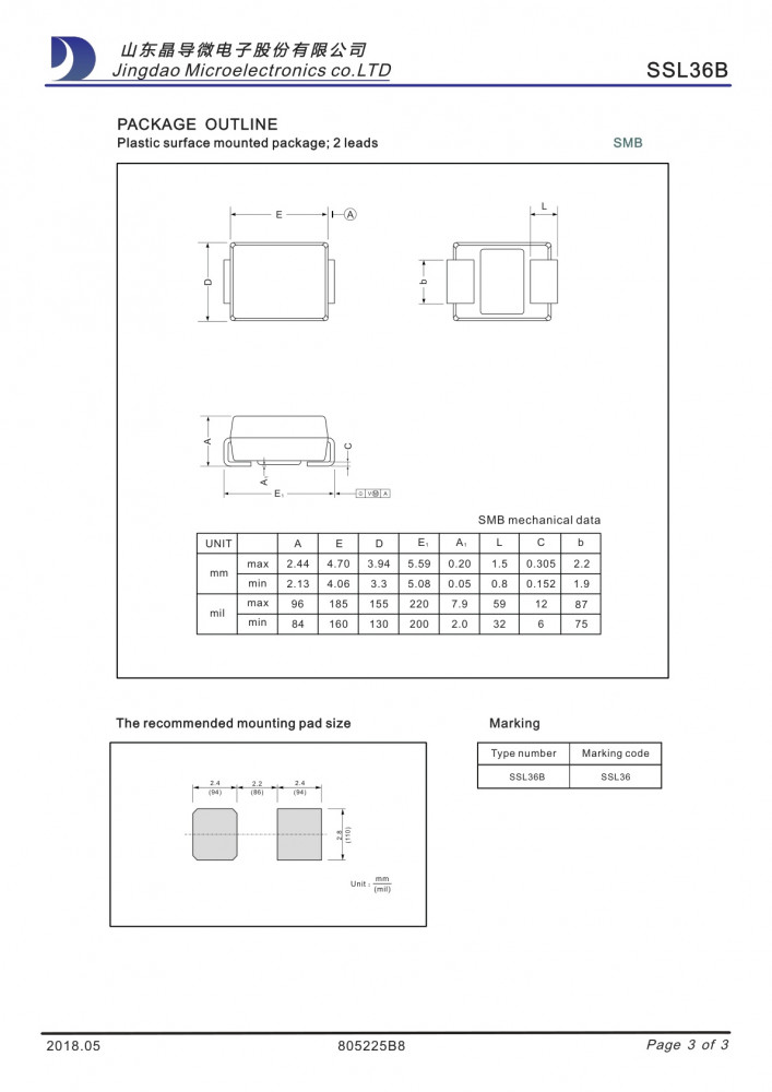 SSL36B datasheet page 3