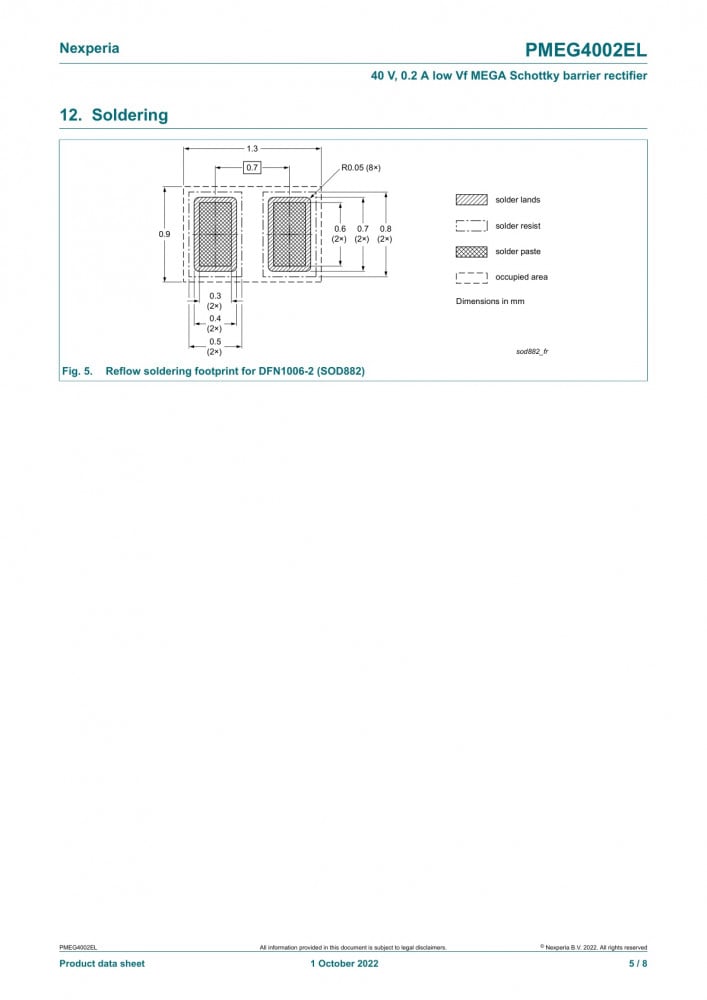 PMEG4002EL datasheet page 5