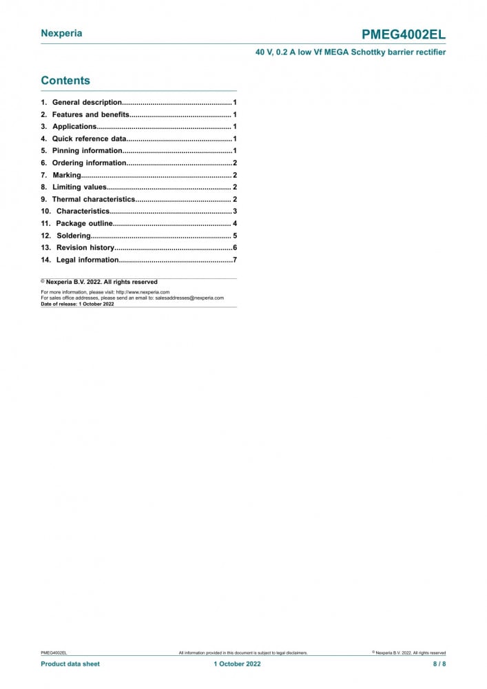 PMEG4002EL datasheet page 8