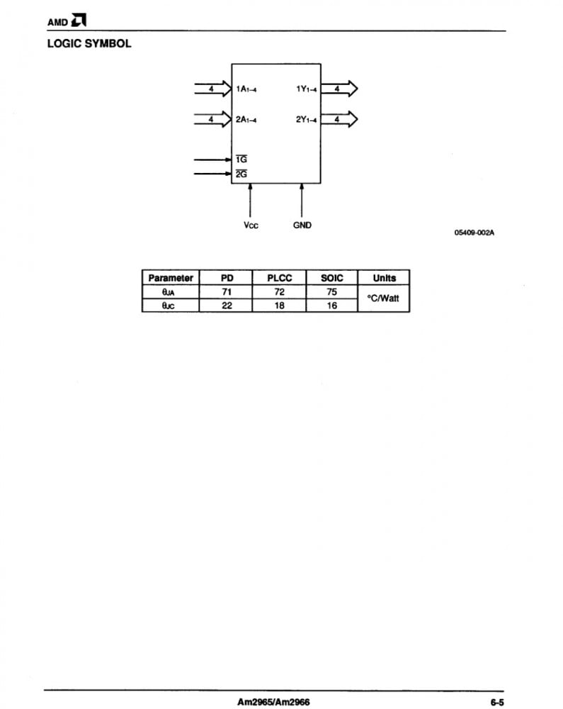 AM2965JC datasheet page 3