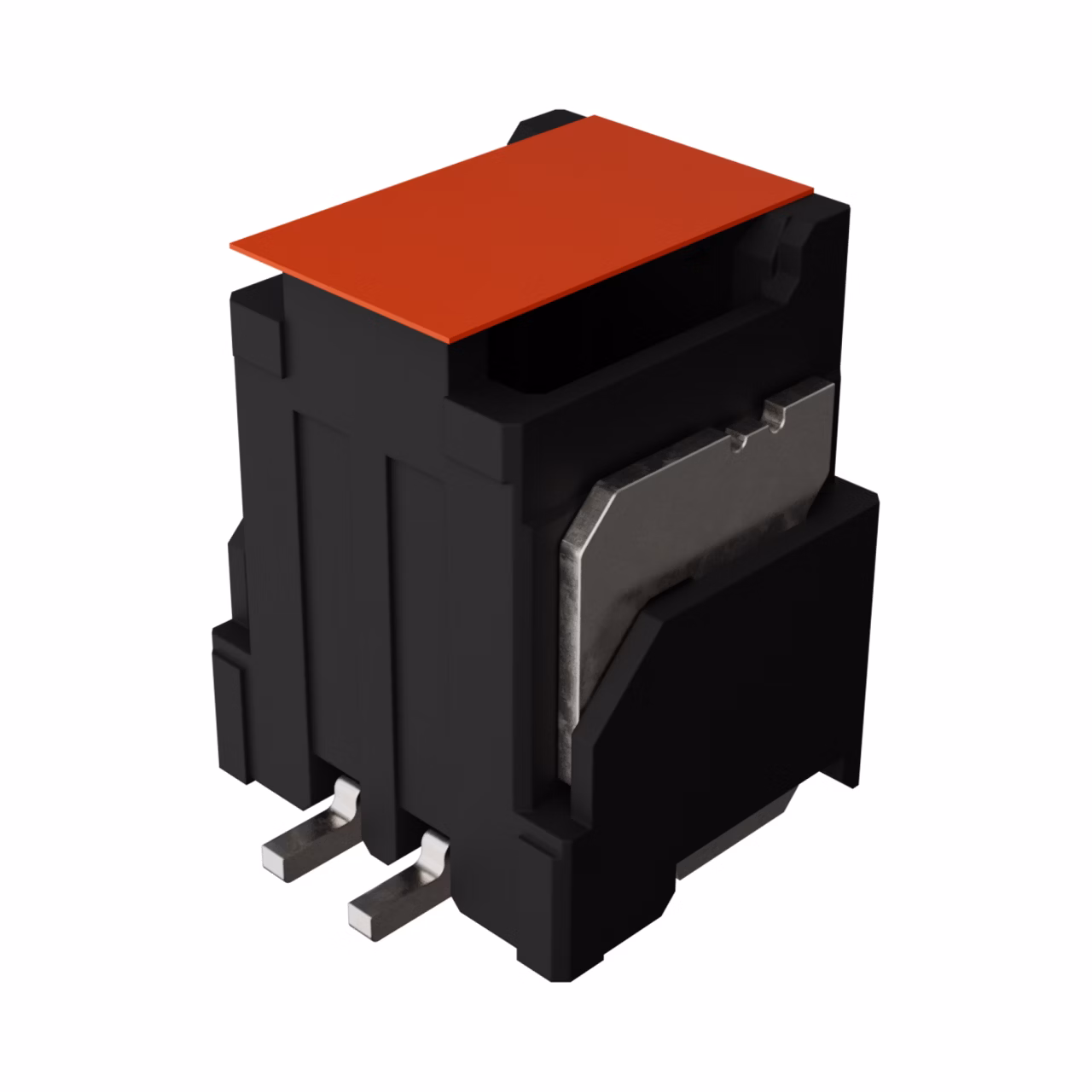 Micro-One Wire-to-Board Header, Vertical, 2.00mm Pitch, Single Row, Glow-Wire Capable, Surface Mount, 2 Circuits, Gold Plating, Black, Potting Capability, with Cover Tape for sale