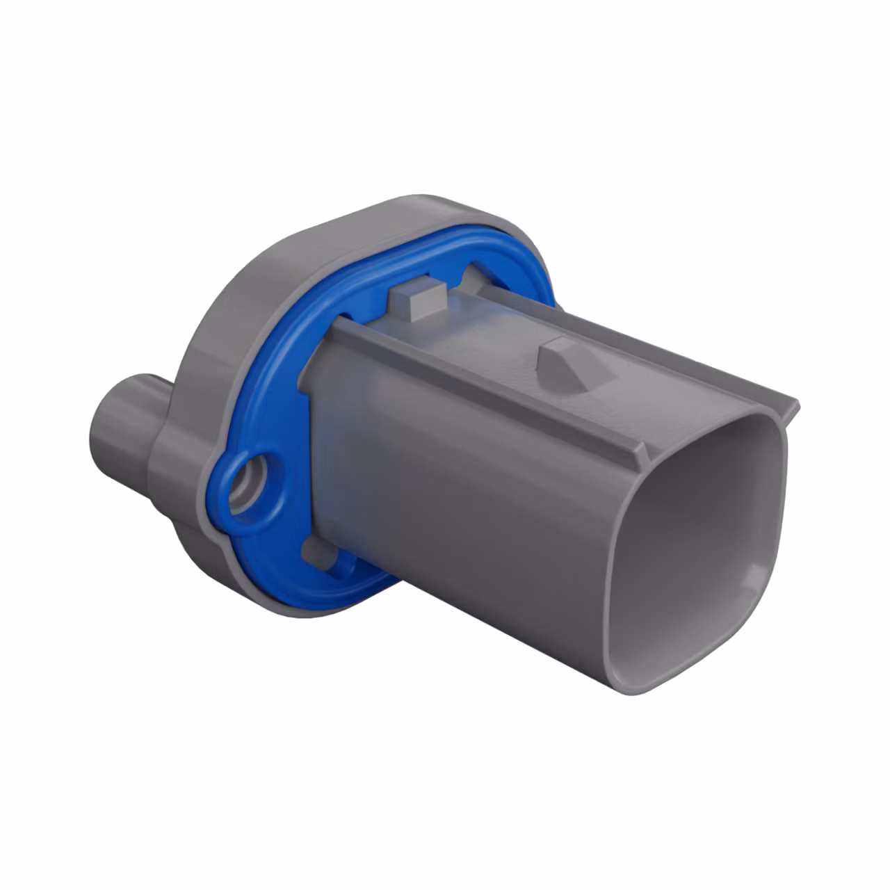 MX150 Panel Mount Male Connector Assembly, Dual Row, 6 Circuits, Keying Option B, Light Gray Housing, Silicone Gasket for sale