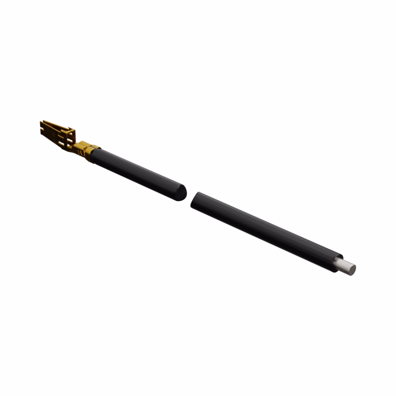 Pre-Crimped Lead Mini-Fit Sr. Female-to-Pigtail, Gold (Au) Plating, 150.00mm Length, 12 AWG, Black for sale