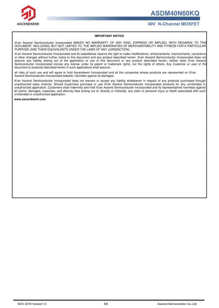 ASDM40N60KQ-R datasheet page 8