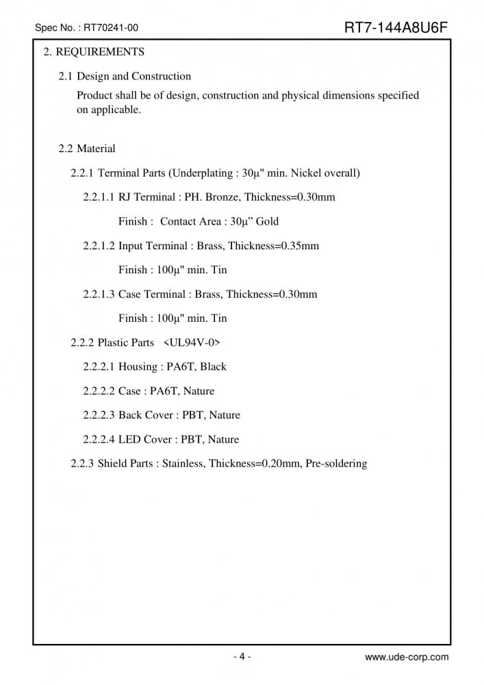 RT7-144A8U6F datasheet page 5
