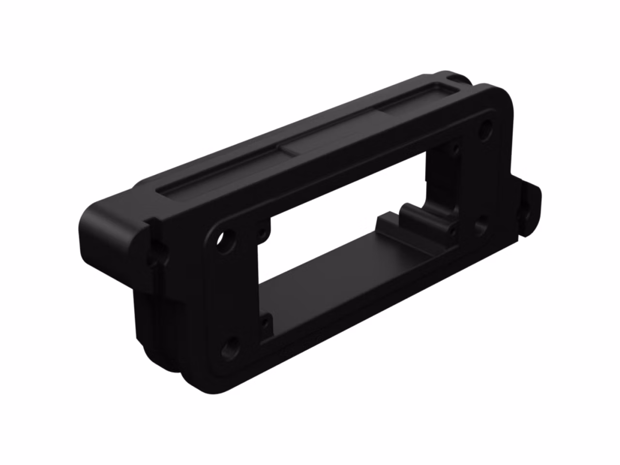 Heavy-Duty High Performance-Harsh Environment (HP-HE) Bulkhead Housing, Screw Locking, Zinc Alloy, Top Entry, Size 16B «77x27», Black for sale