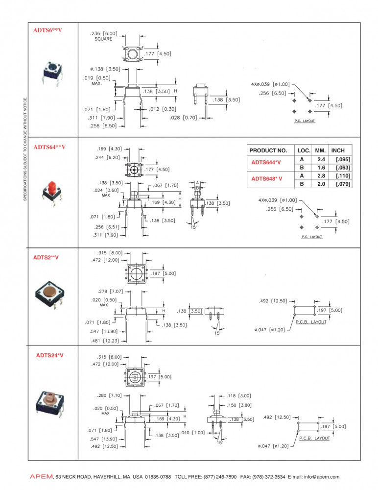 ADTSF61KVTR datasheet page 3