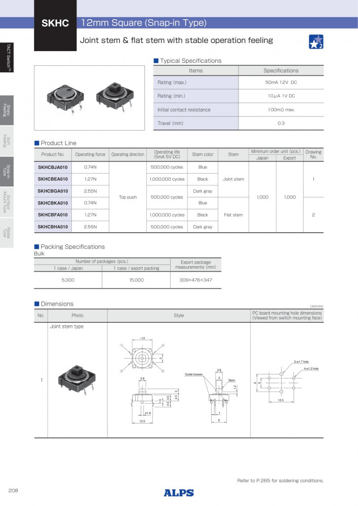 SKHCBJA010 technical document page 1