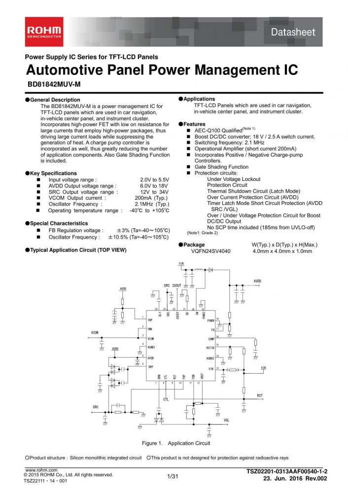 BD81842MUV-ME2 document page 1