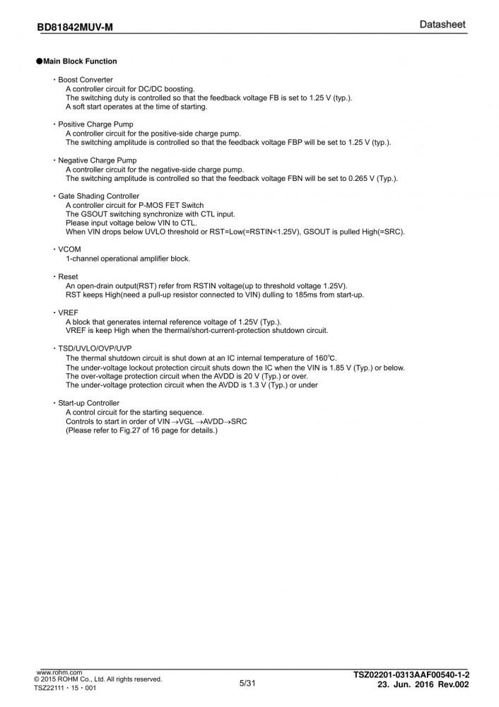 BD81842MUV-ME2 document page 5