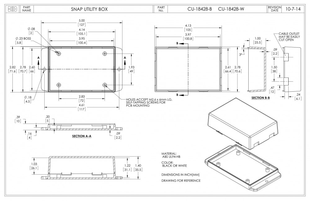 CU-18428-W product drawing and reference documentation