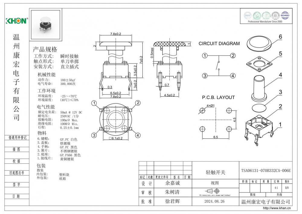 TSA06131-070B332CA-006E specification page 9