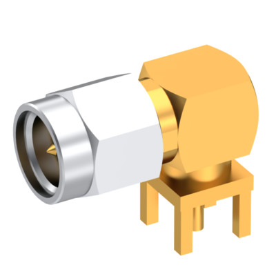 SMA / RIGHT ANGLE PLUG RECEPTACLE MALE PASSIVATED