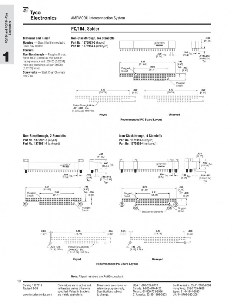 TE Connectivity PC/104-Plus catalog page 10