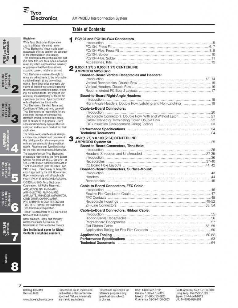 TE Connectivity PC/104-Plus catalog page 2