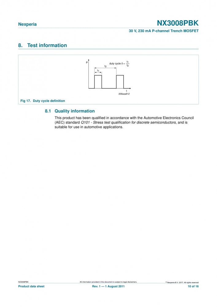 NX3008PBK datasheet page 10