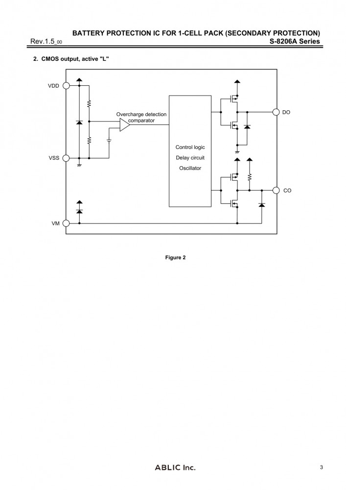 S-8206A datasheet page 3