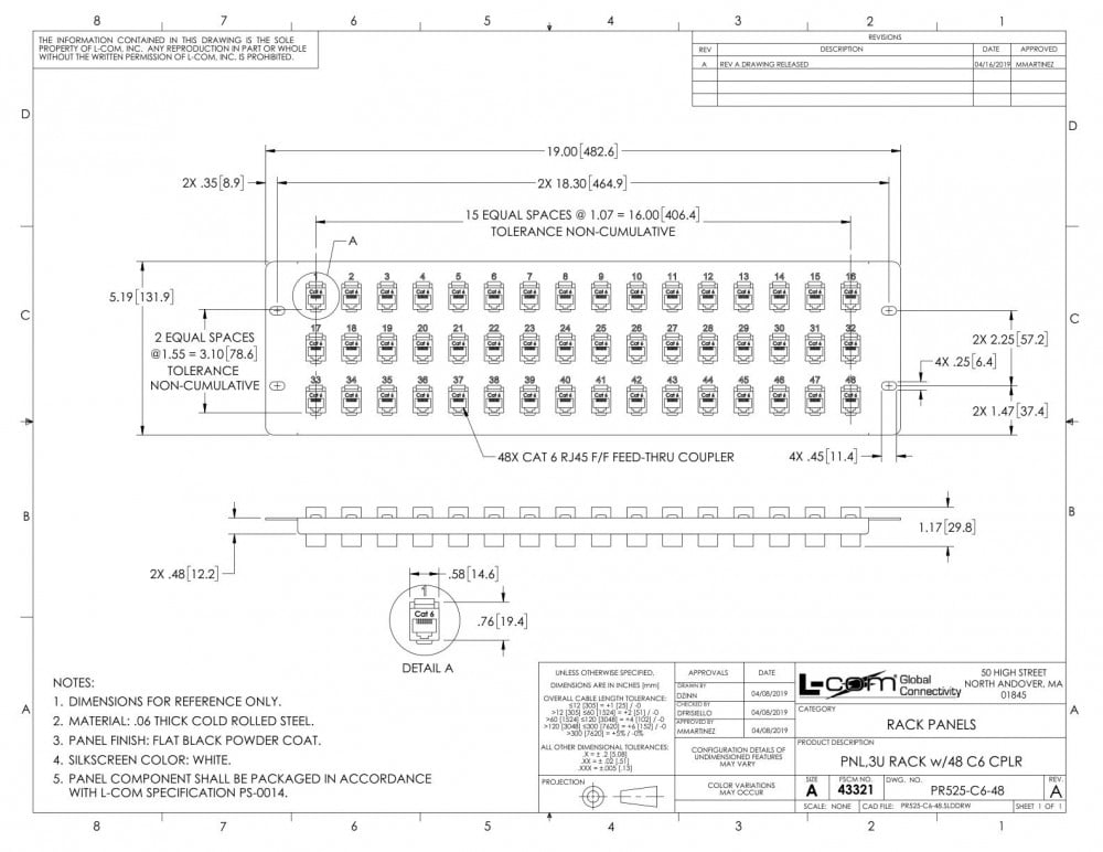 PR525-C6-48 technical document preview