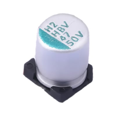 Lelon HBV151M1VTR-0810 Aluminum-Polymer Capacitor