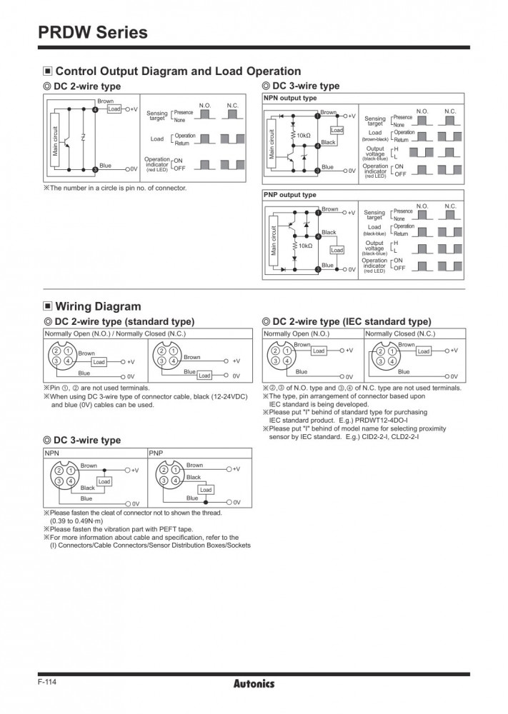 Autonics PRDWT18-14DC datasheet page 7