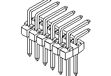 2.54mm Pitch C-Grid III Header, Dual Row, Right-Angle, 18 Circuits, 0.38µm Gold (Au) Selective Plating