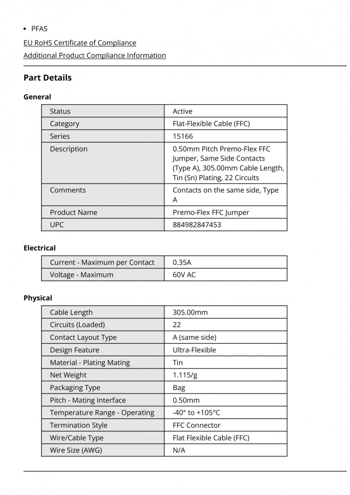 MOLEX 151660247 technical document page 2