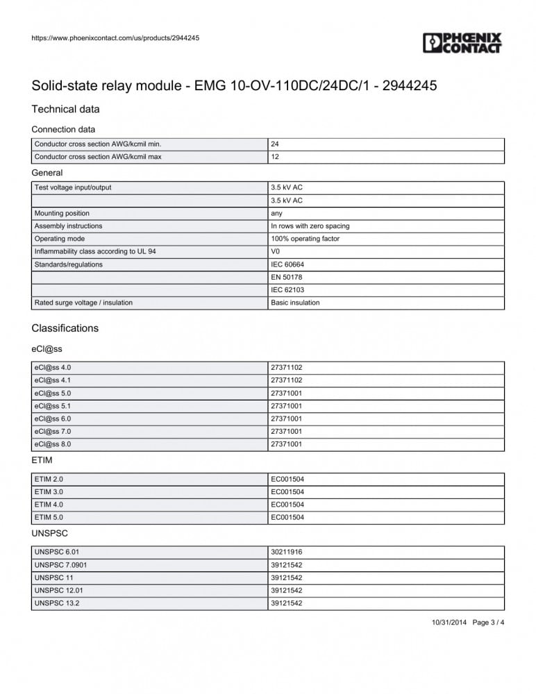 Phoenix Contact 2944245 technical document page 3