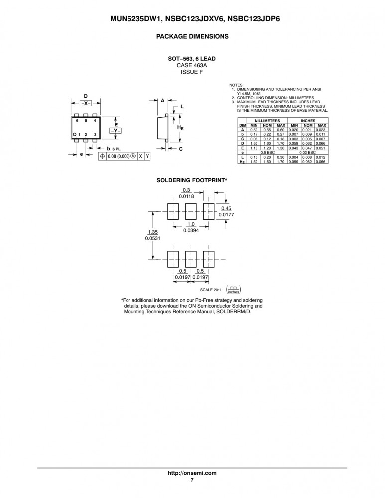MUN5235DW1T1G datasheet page 7