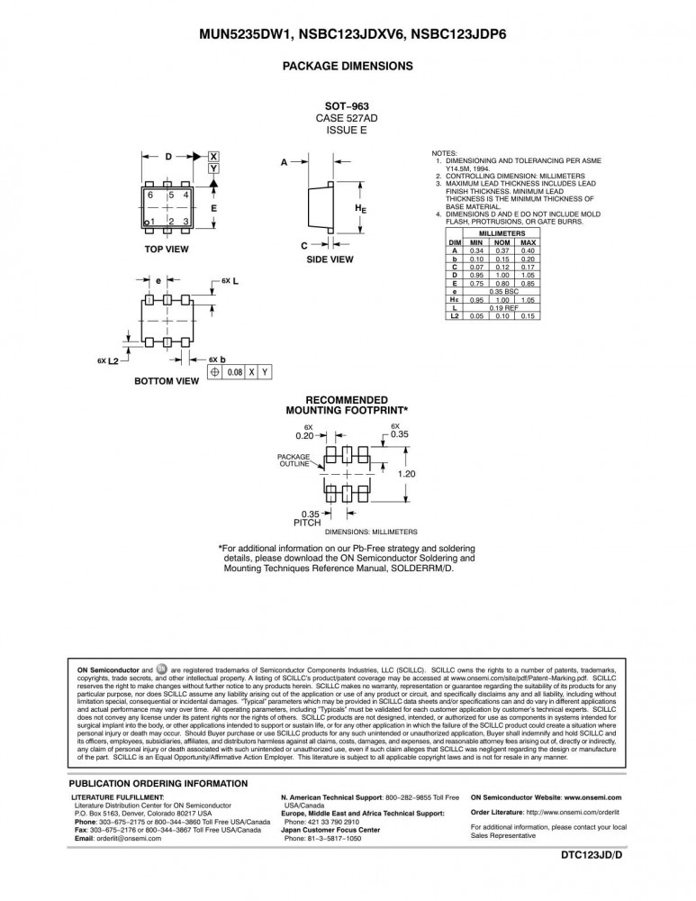 MUN5235DW1T1G datasheet page 8