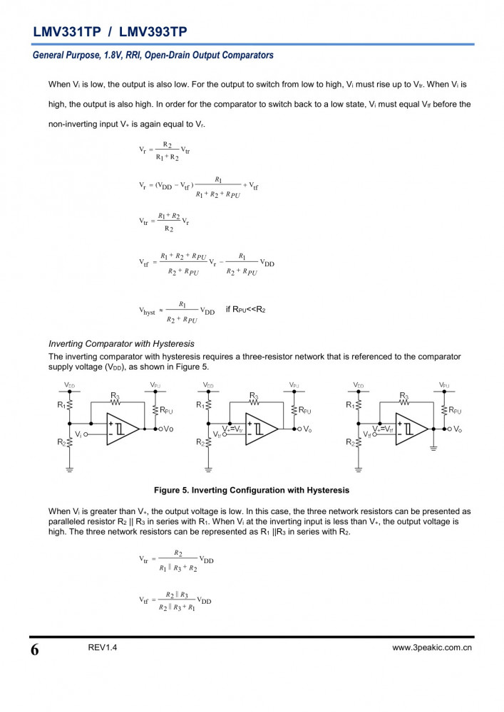 LMV331TP-TR datasheet page 6