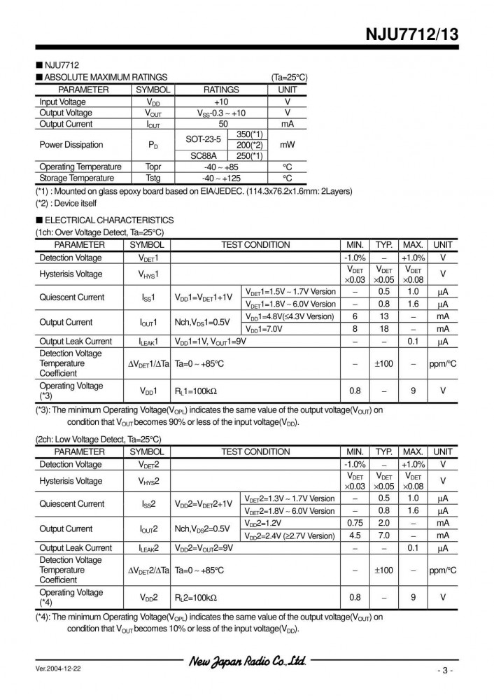 NJU7712 document page 3
