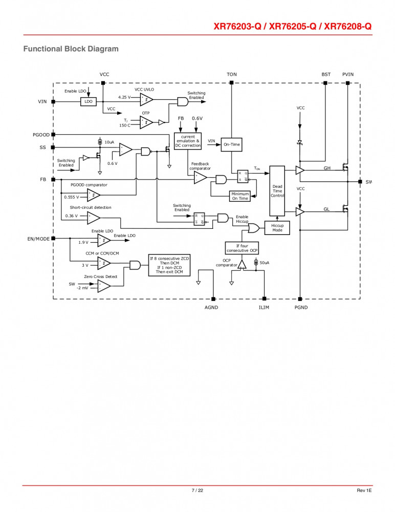 XR76205ELTR-Q datasheet page 7