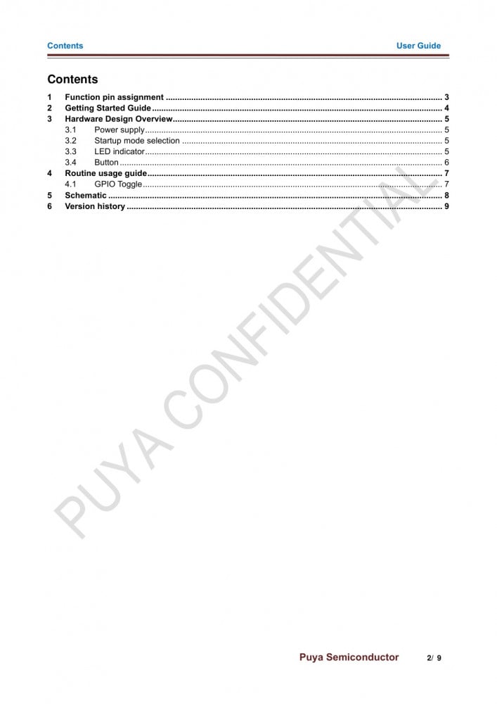 PY32F003 Start Kit guide page 2