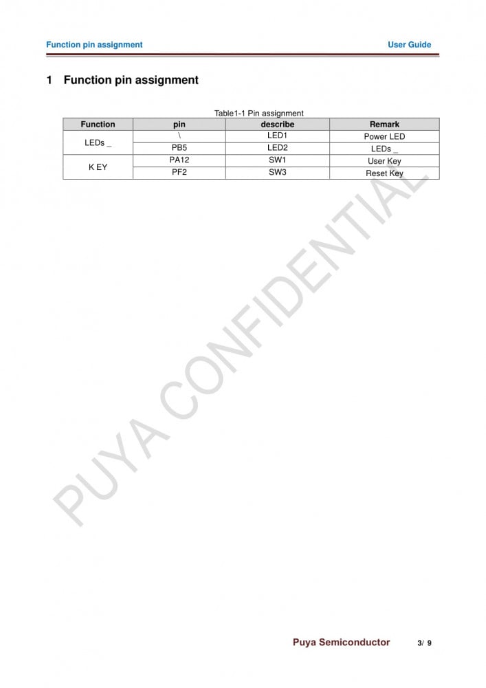 PY32F003 Start Kit guide page 3