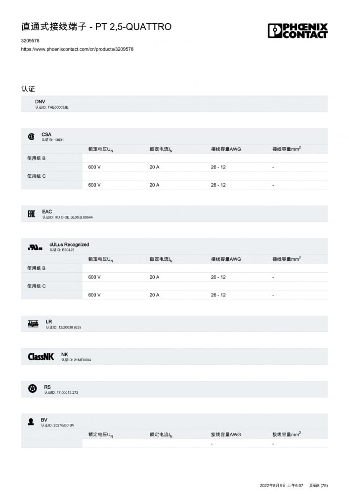 PT 2,5-QUATTRO technical document page 8
