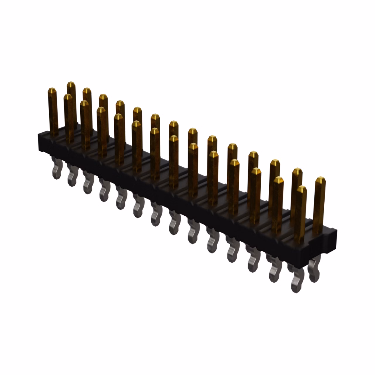 2.00mm Pitch Milli-Grid Straddle Mount Header, 28 Circuits, 0.38µm Gold (Au) Selective Plating, Lead-Free for sale