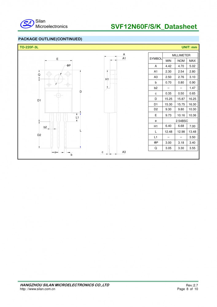 SVF12N60F datasheet page 8