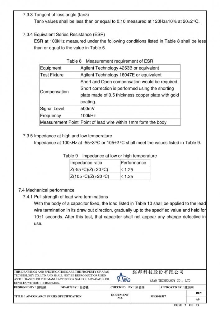 APAQ approval sheet page 7