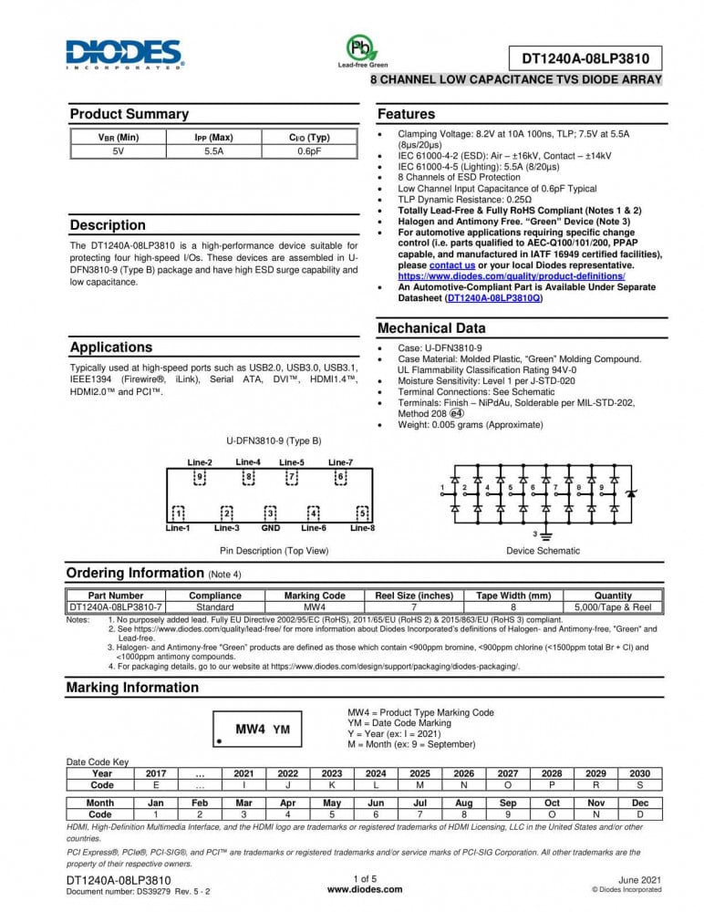 DT1240A-08LP3810-7 datasheet page 1